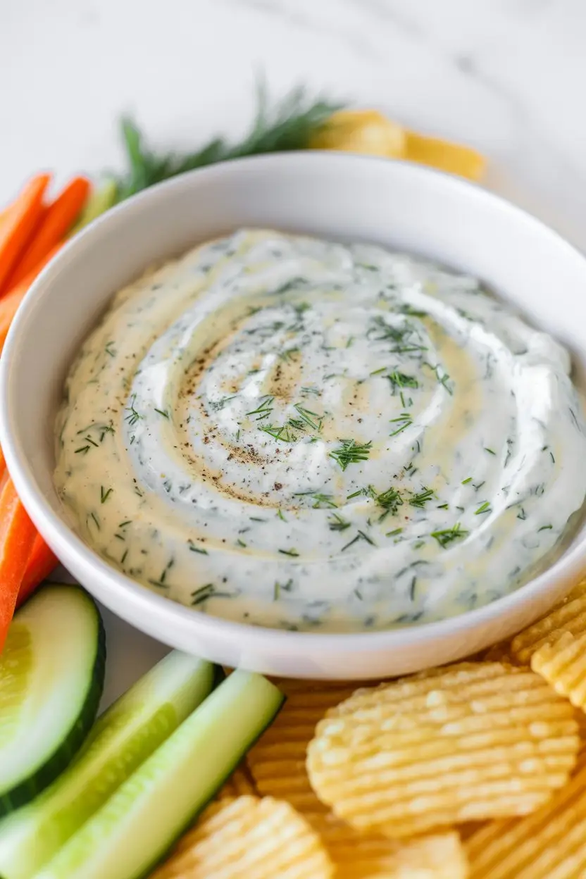 Creamy Herb And Onion Dip